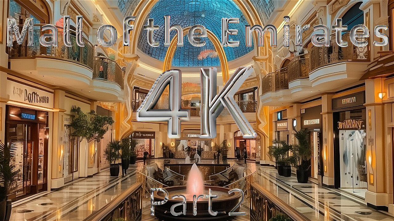 A Mall with a Ski Center?! | Mall of the Emirates, Dubai, 4K Walking ...