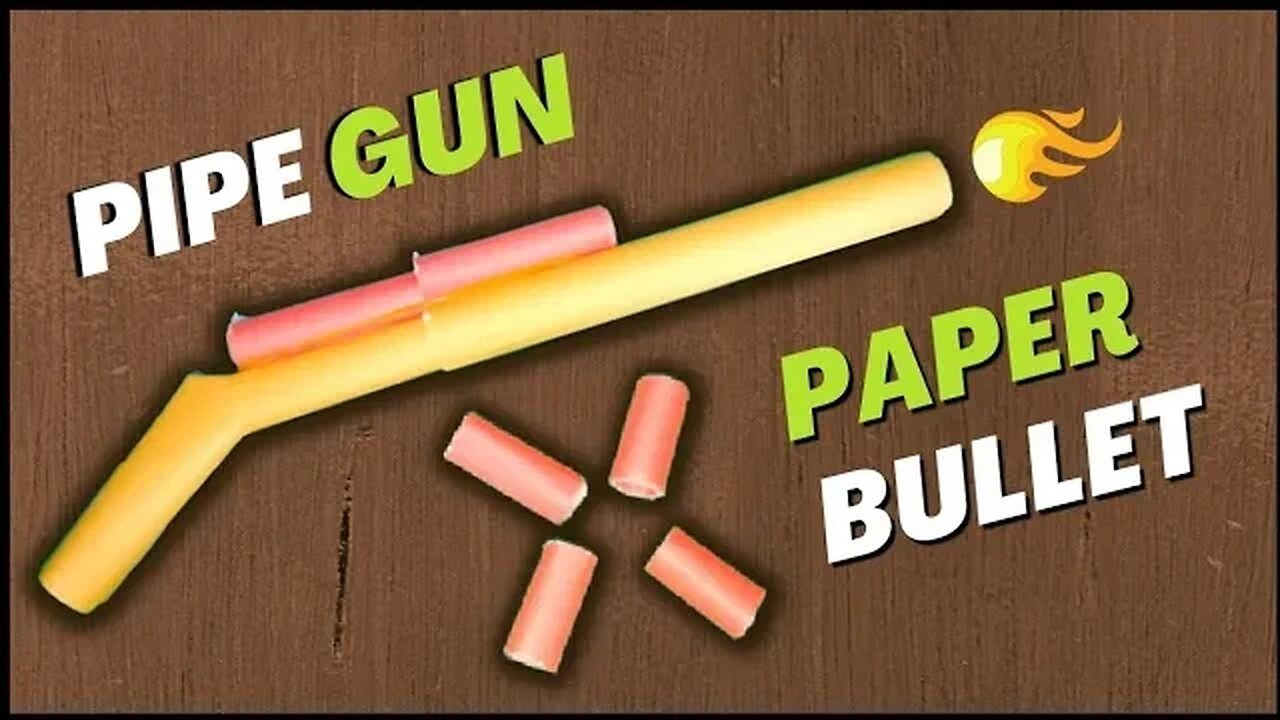 How to Make Paper Pipe Gun That Shoots Paper Bullet | How to Make Paper ...
