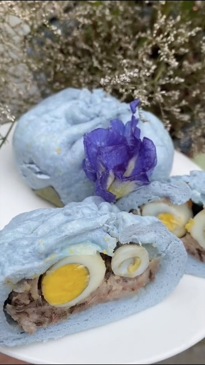 How to make blue dumplings without colorings | Amazing short cooking ...