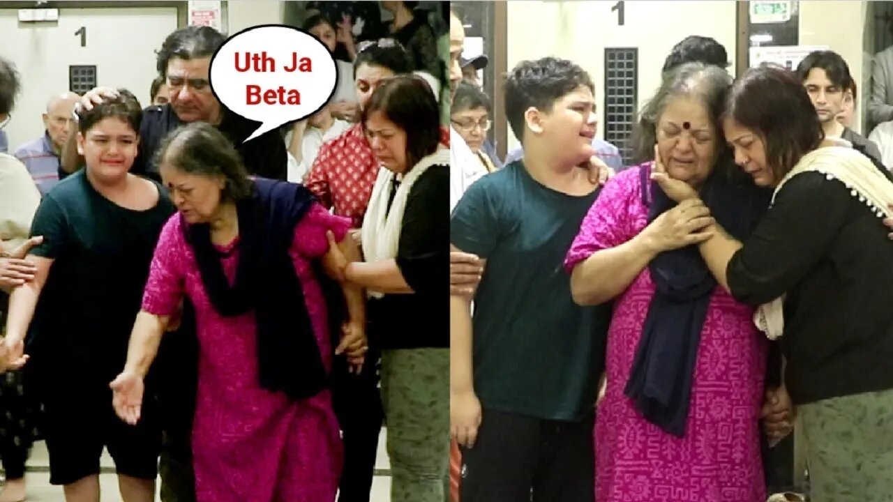 Nitesh Pandey Mother And Wife Crying Inconsolably At Nitesh Pandey FuneraI