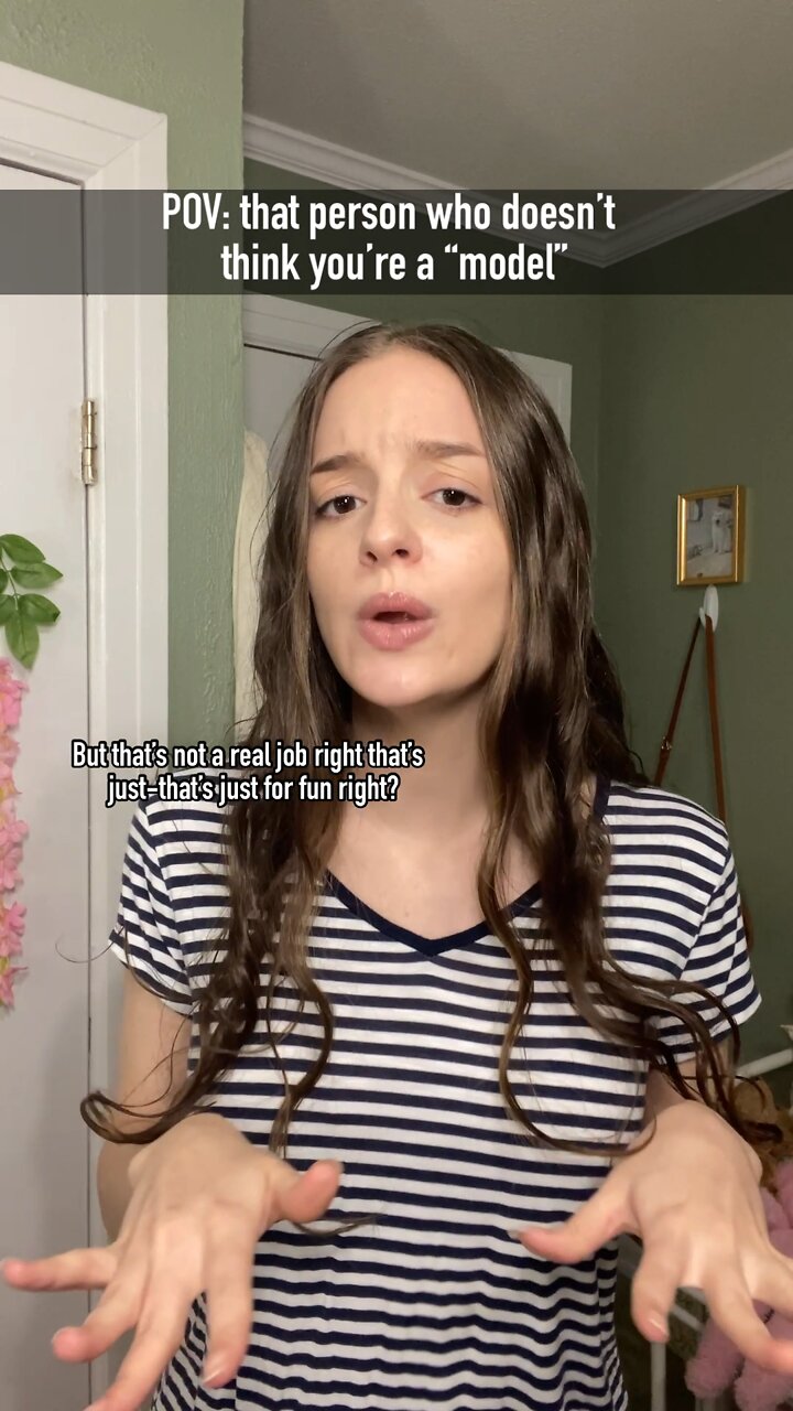 POV: that person who doesn’t think you’re a “model” | Rae’s WAY Overdoing It.