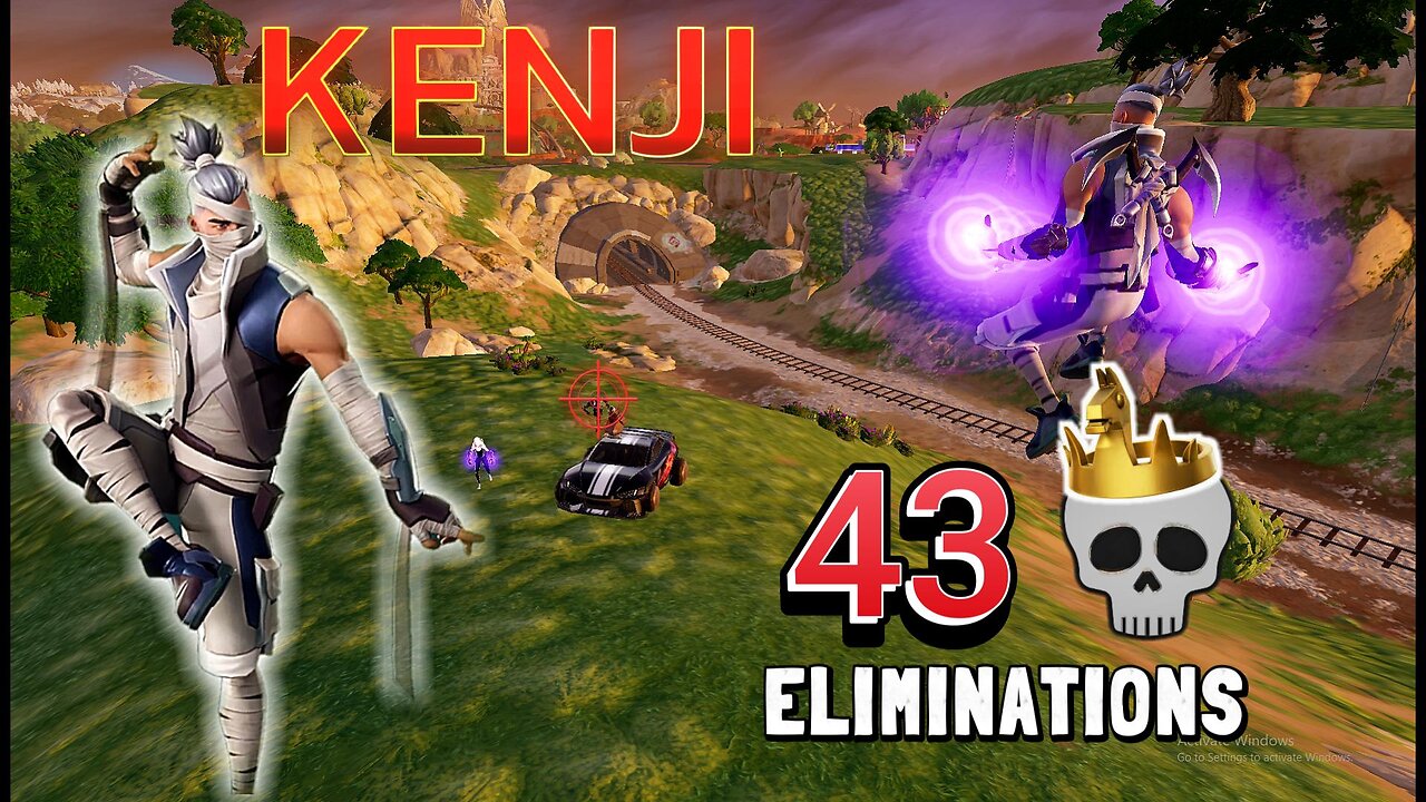 FORTNITE | 43 ELIMINATIONS Kenji skin Solo Vs Duos Zero build gameplay