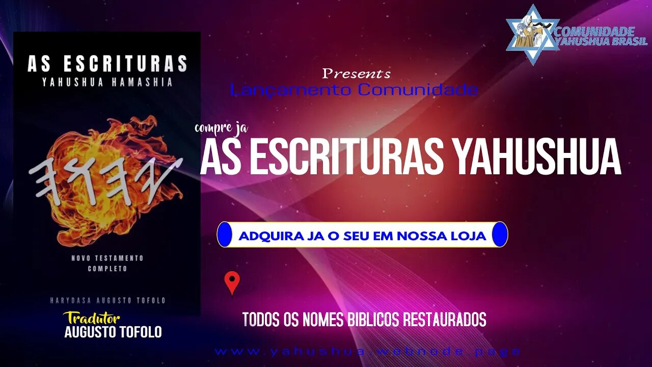 O NOVO TESTAMENTO YAHUSHUA HAMASHIAC, CONHEÇA A BIBLIA COM OS NOMES ...