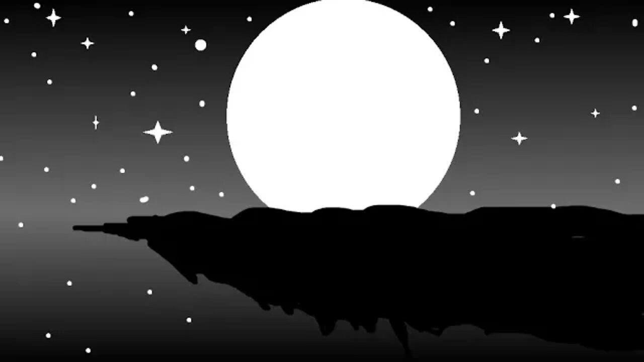 Beautiful Moonlight Scenery / Painting with Ms Paint / step by step Beautiful Moonlight Scenery / Painting with Ms Paint / step by step