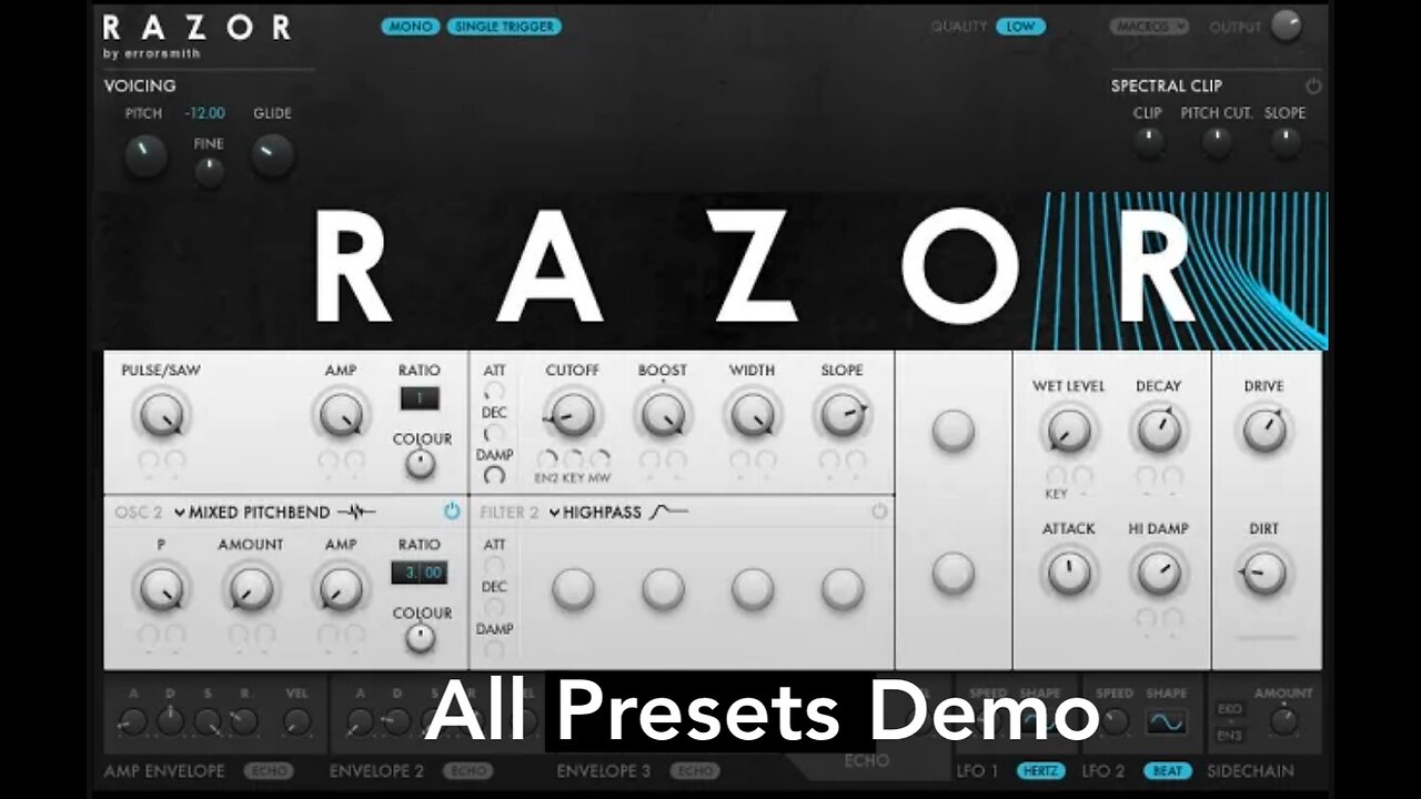 Razor Synth by Native Instruments - All The Presets // Reaktor ...