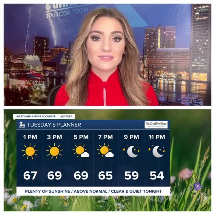 WMAR-2 Meteorologist Stevie Daniels says the spring-like weather has ...