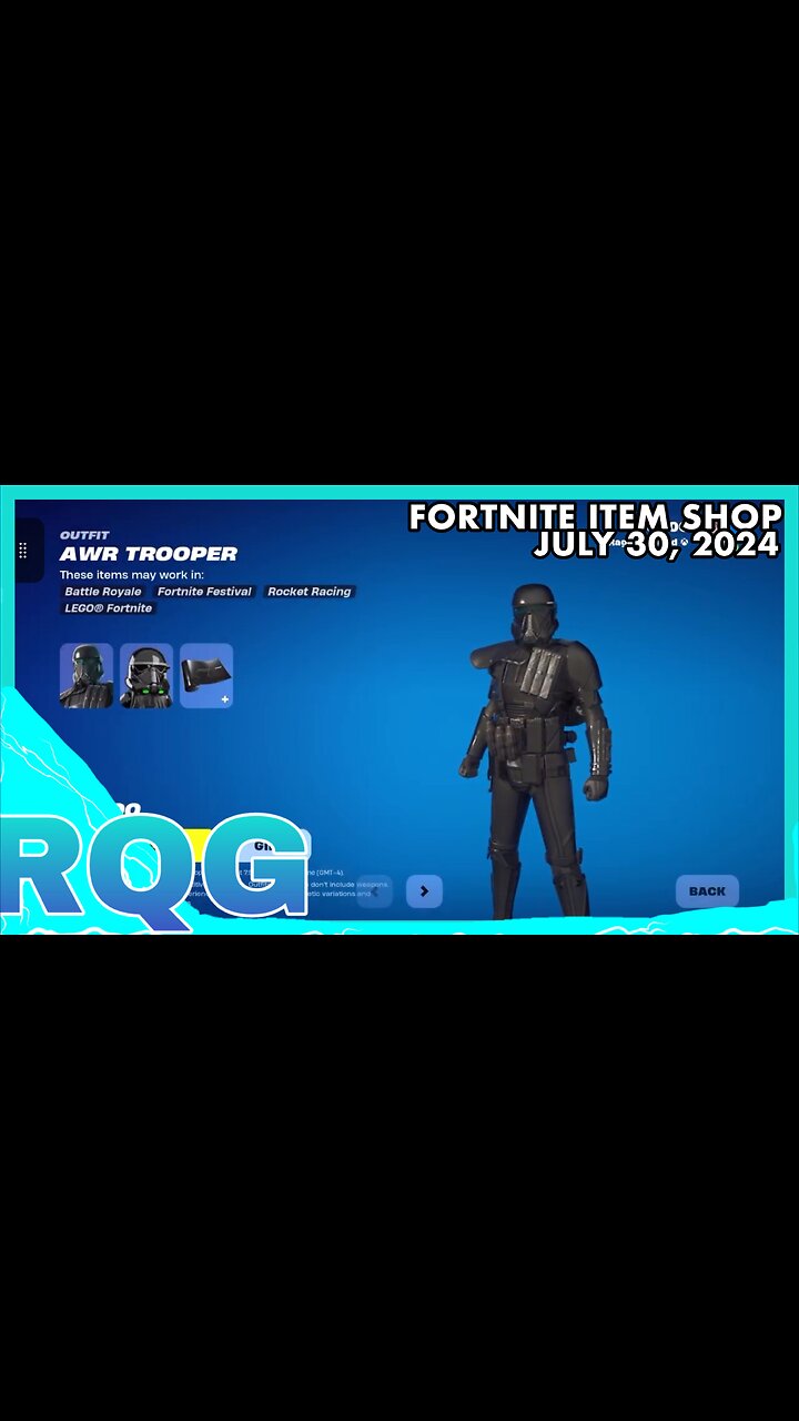 AWR TROOPER IS BACK! FORTNITE ITEM SHOP (July 30, 2024)
