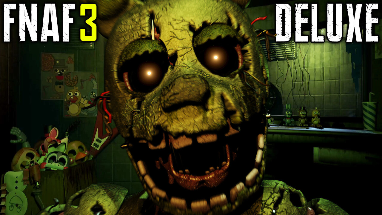 FNAF 3 Deluxe Edition - Full Walkthrough + Secret Boss Night