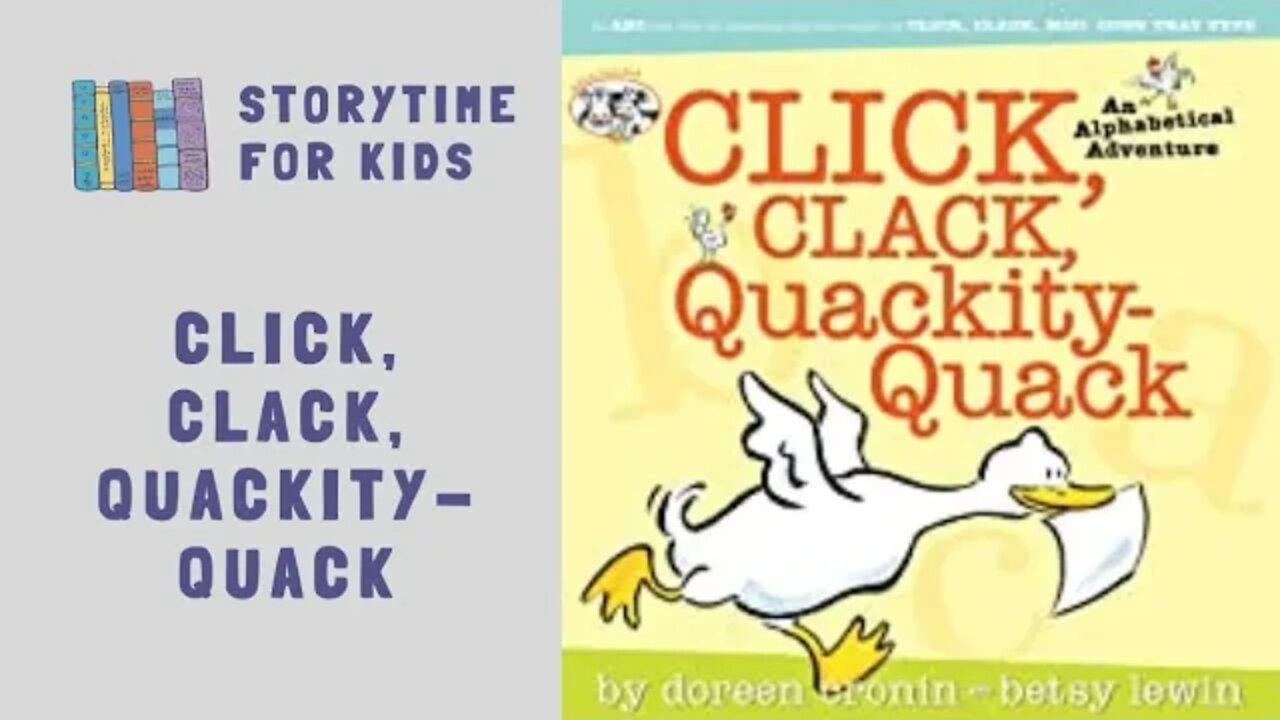 🦆Click, Clack, Quackity-Quack🦆Click, Clack, Moo! Doreen Cronin • Betsy ...