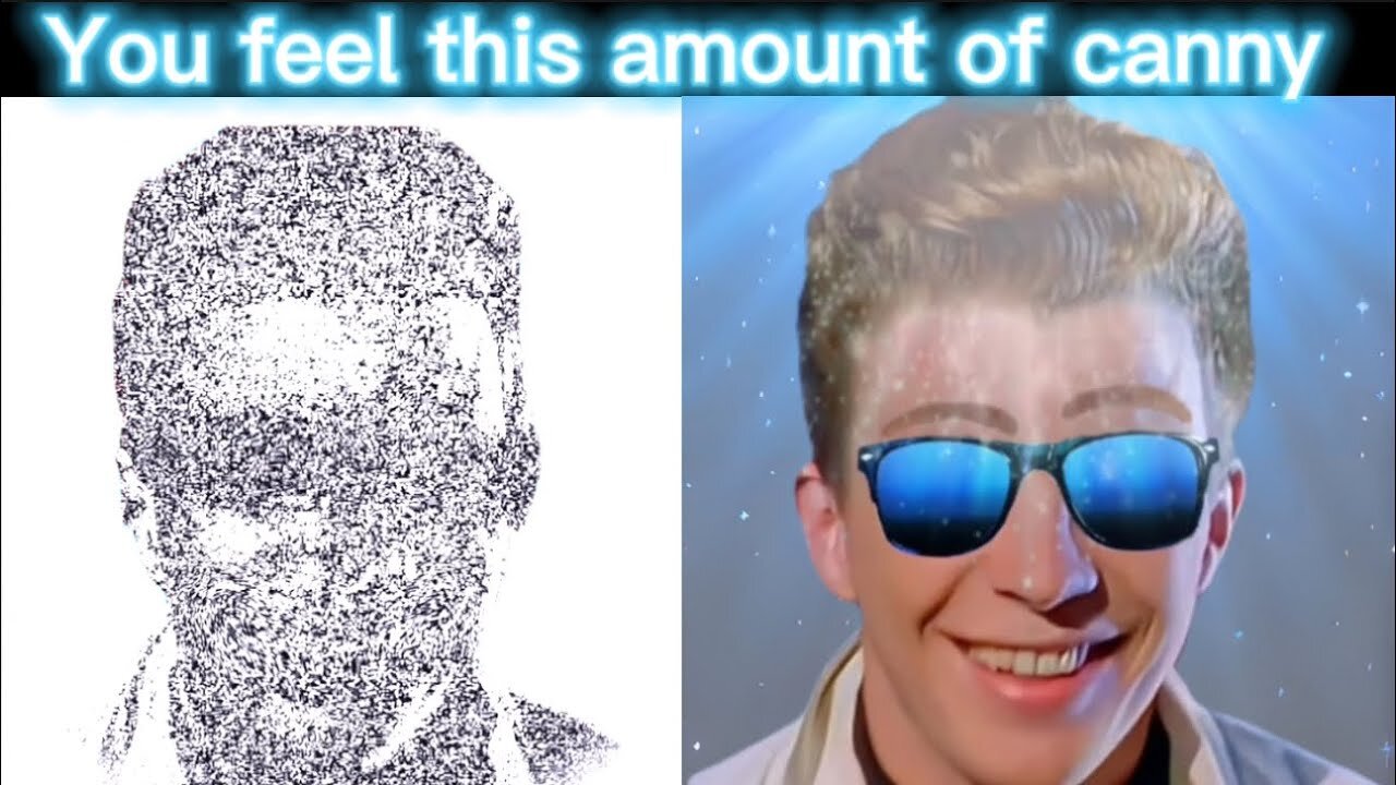 Rick astley becoming canny but its the 7th phase of uncanny ( you feel ...