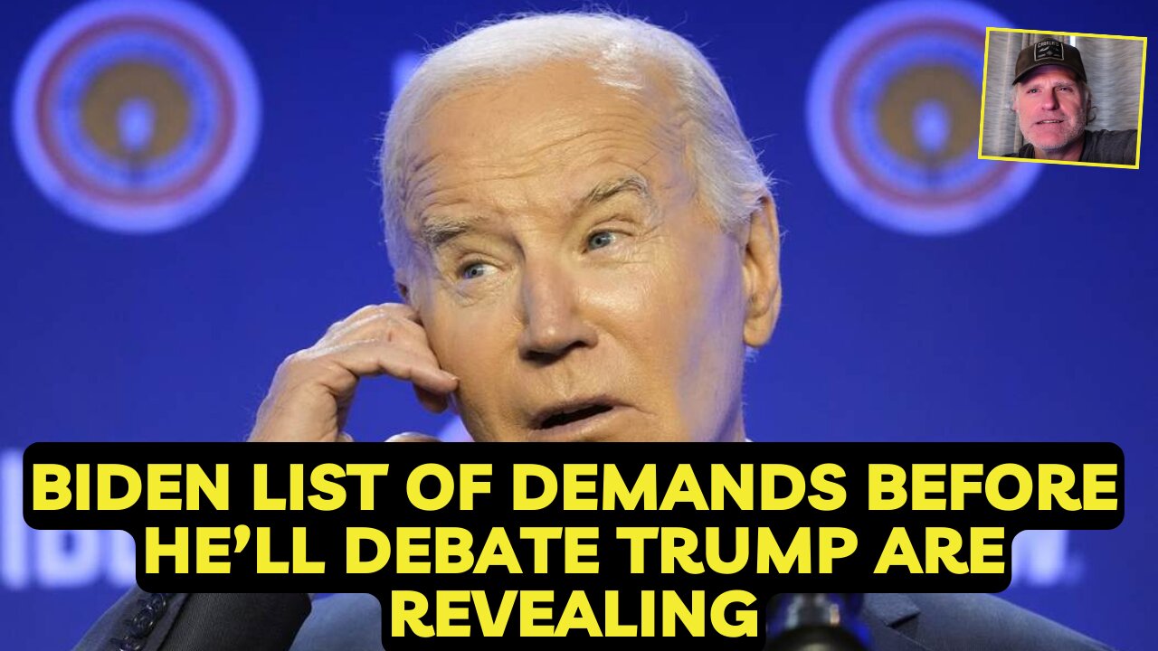 Biden List of Demands before he’ll debate Trump are revealing