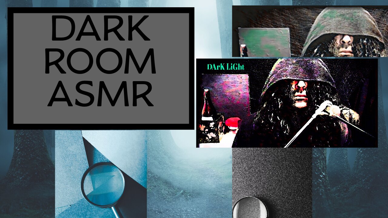 Dark Room ASMR | tapping on magnifying glass | Soothing voice Tingles|