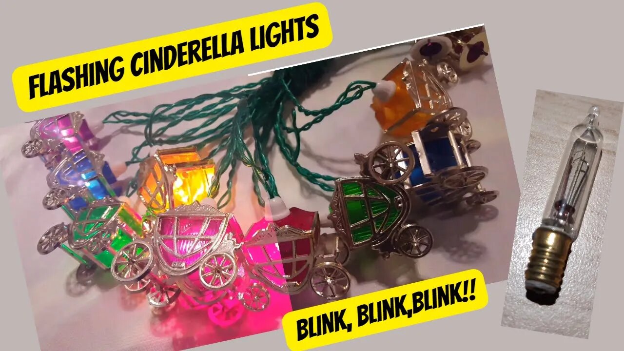 Set of 20 PIFCO Cinderella Christmas Lights with Flasher Bulb ...