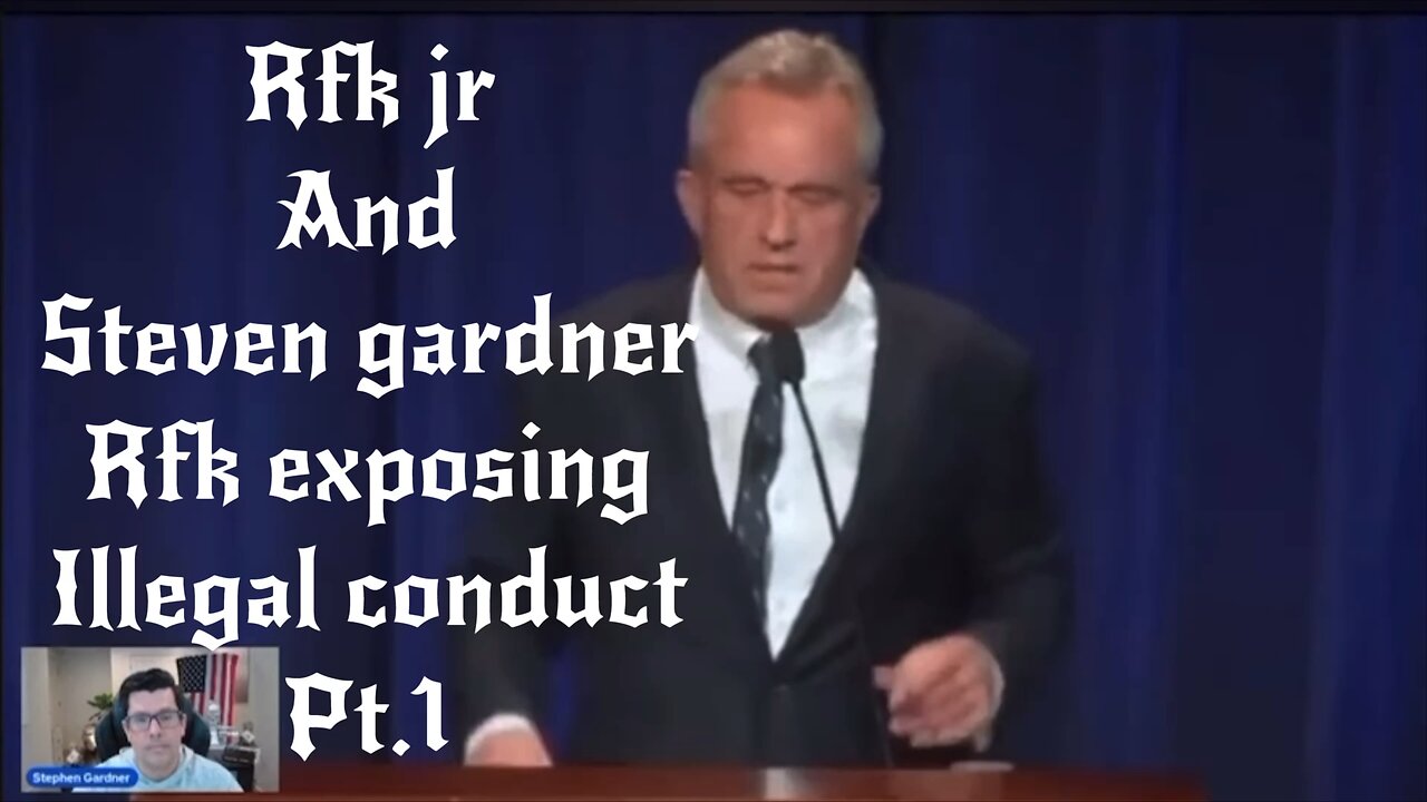 JFK jr and Steven Gardner exposing dr faucci and the cia biolabs