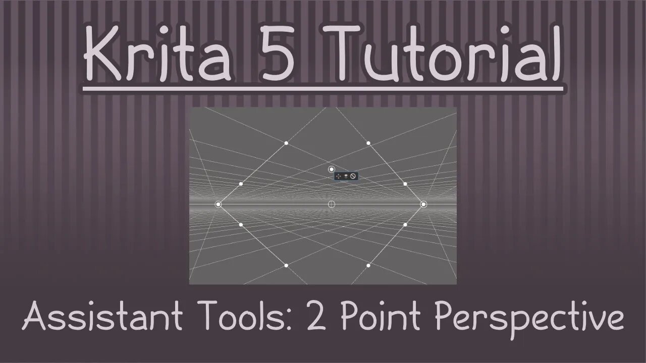 Krita 5.1 Tutorial: Assistants Tools - 2 Point Perspective