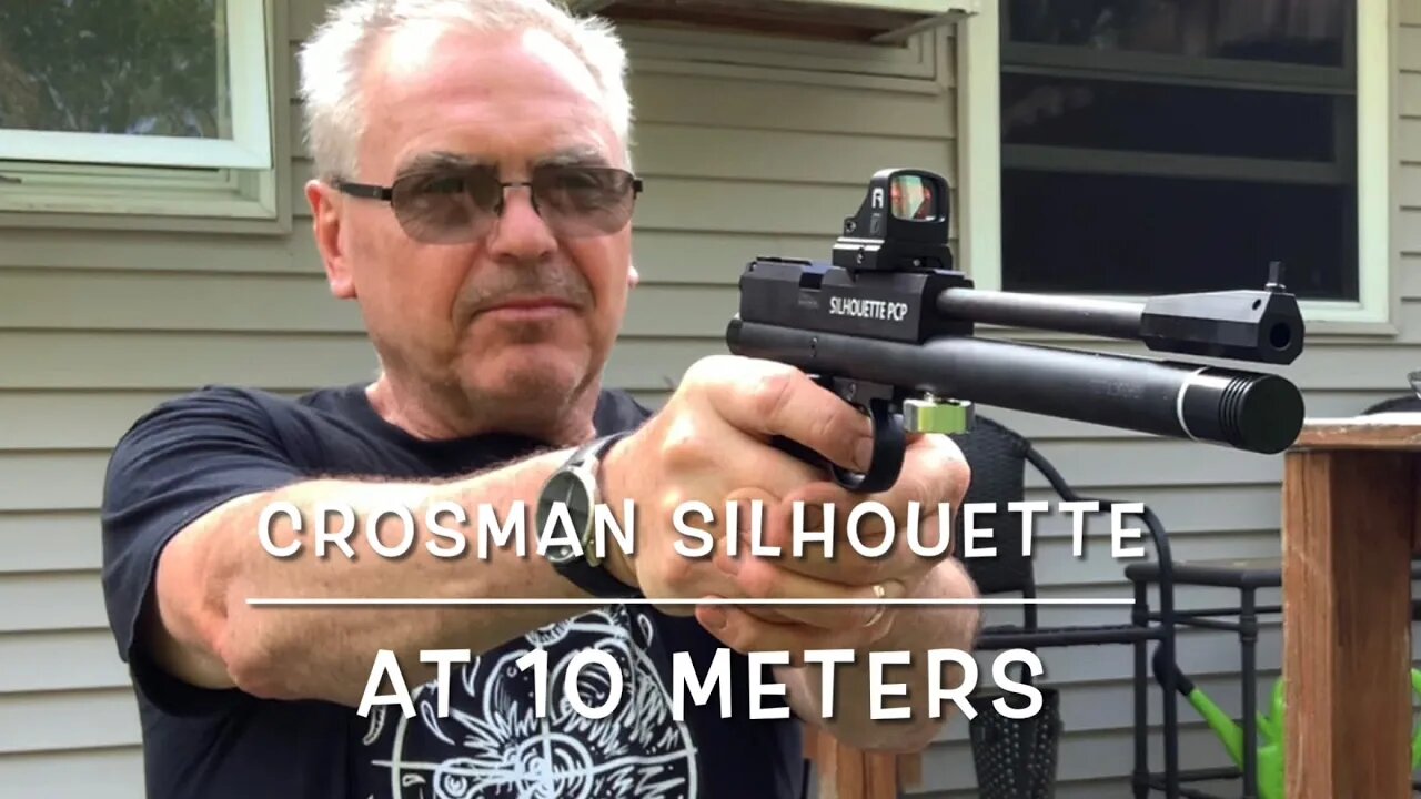Crosman silhouette 1701P plinking targets at 10 meters and a failure ...