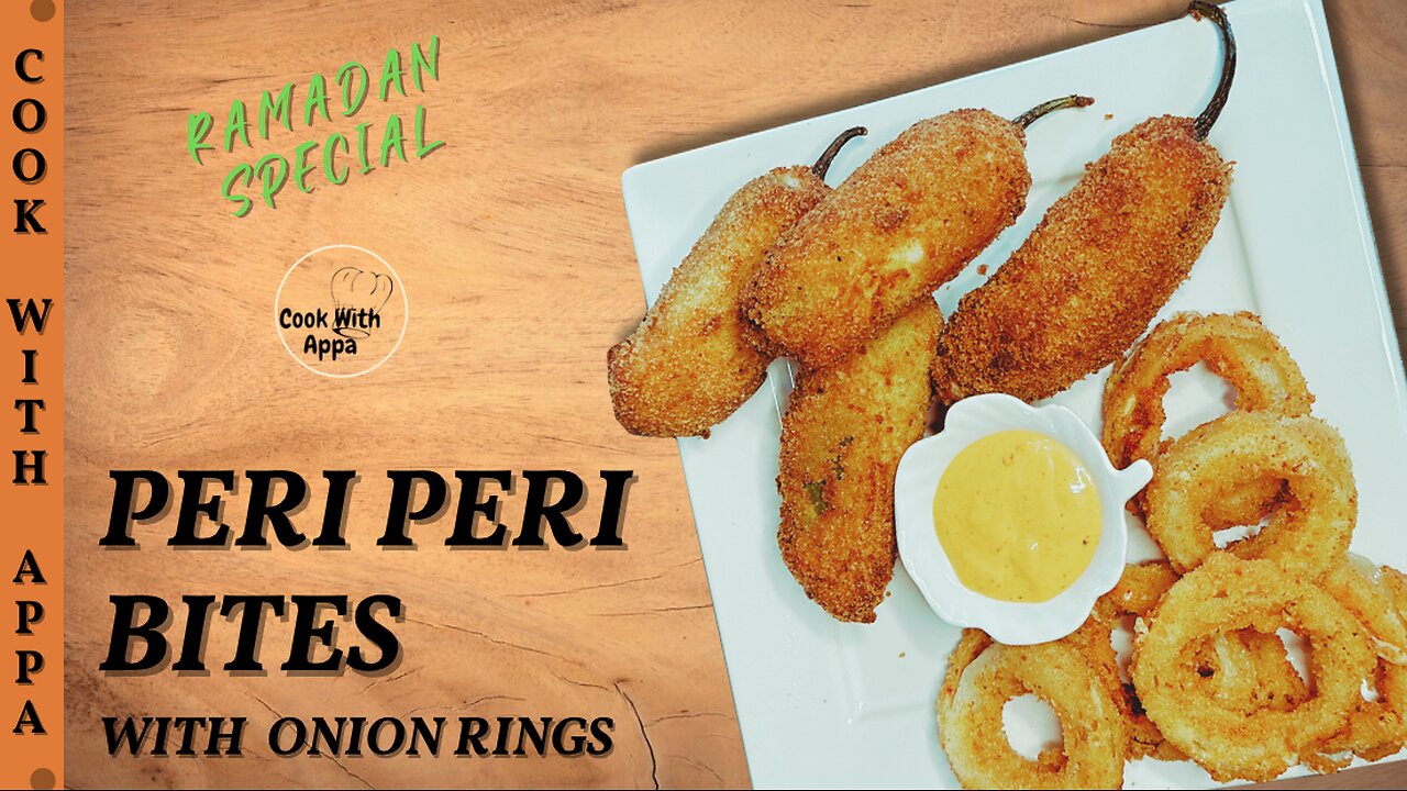 Peri Peri Bites with Onion Rings | Peri Bites Recipe | Crispy Onion ...