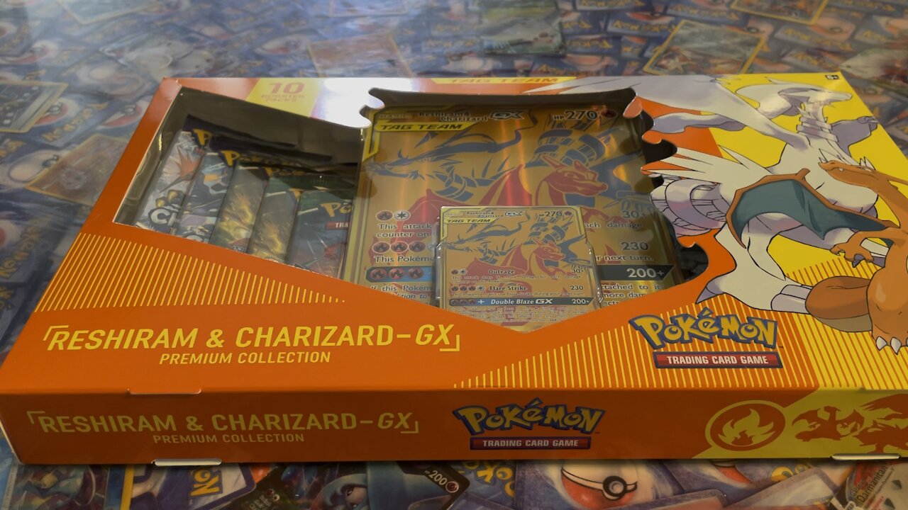 Reshiram and Charizard GX premium collection