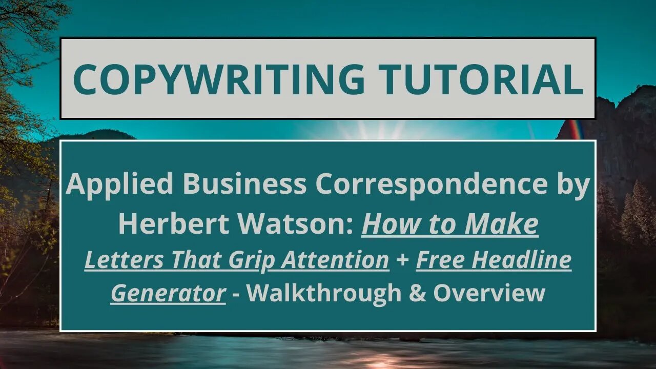 Copywriting Tutorial: How to Write Letters That Grip Attention + Free ...