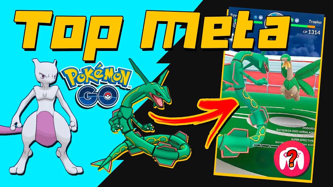 MELHORES Pokémon no META GAME de Pokémon GO! Rayquaza REI dos Dragões ...