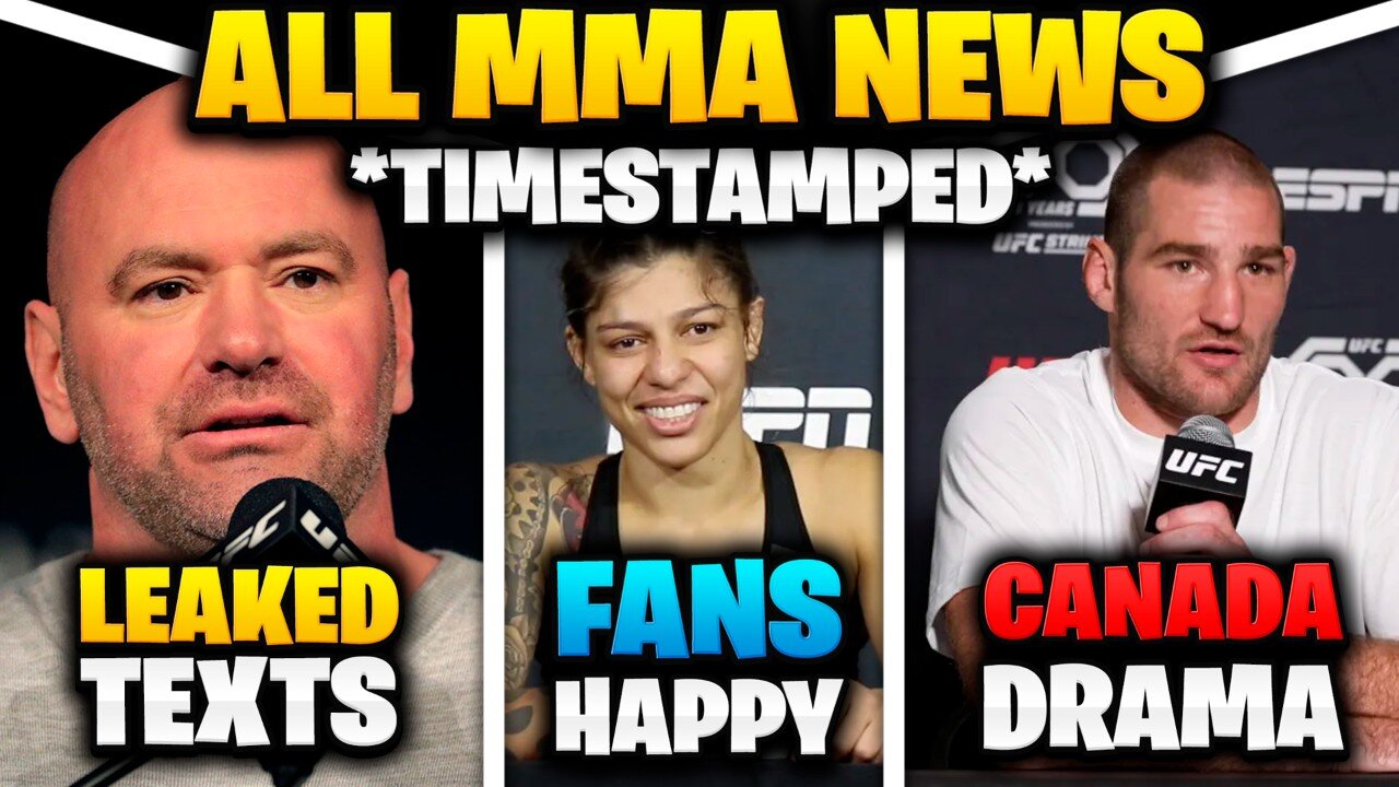 Complete MMA News Recap | Dana White Leaked Messages - Mayra Bueno ...