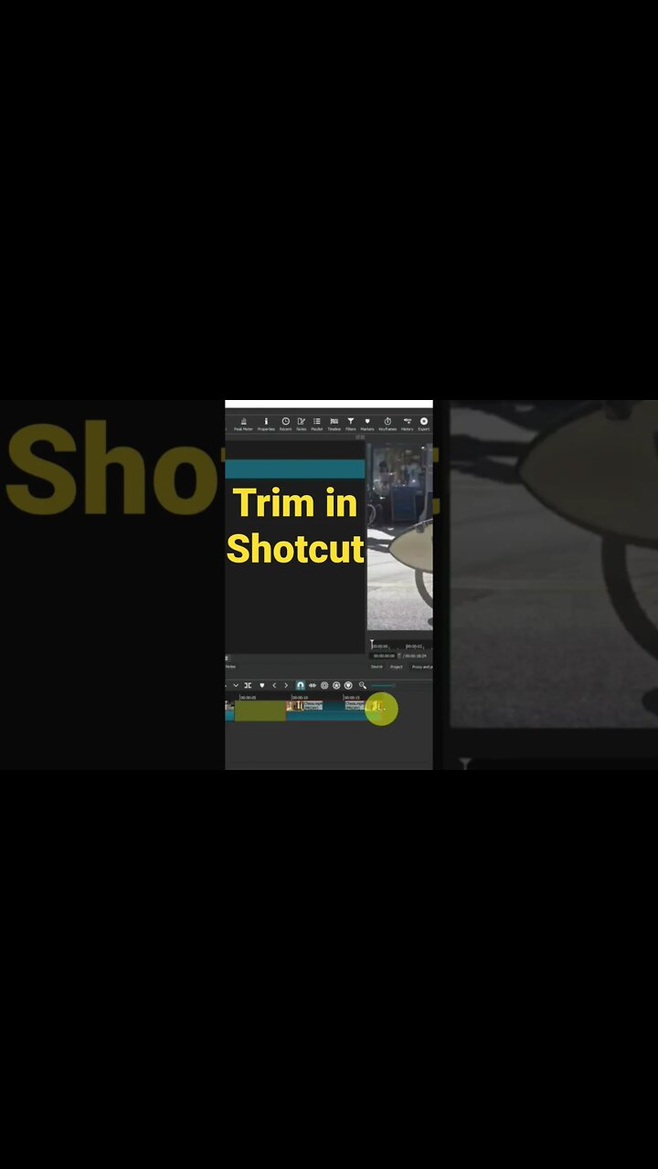 How to trim the start and end of your footage in Shotcut. #shotcut # ...