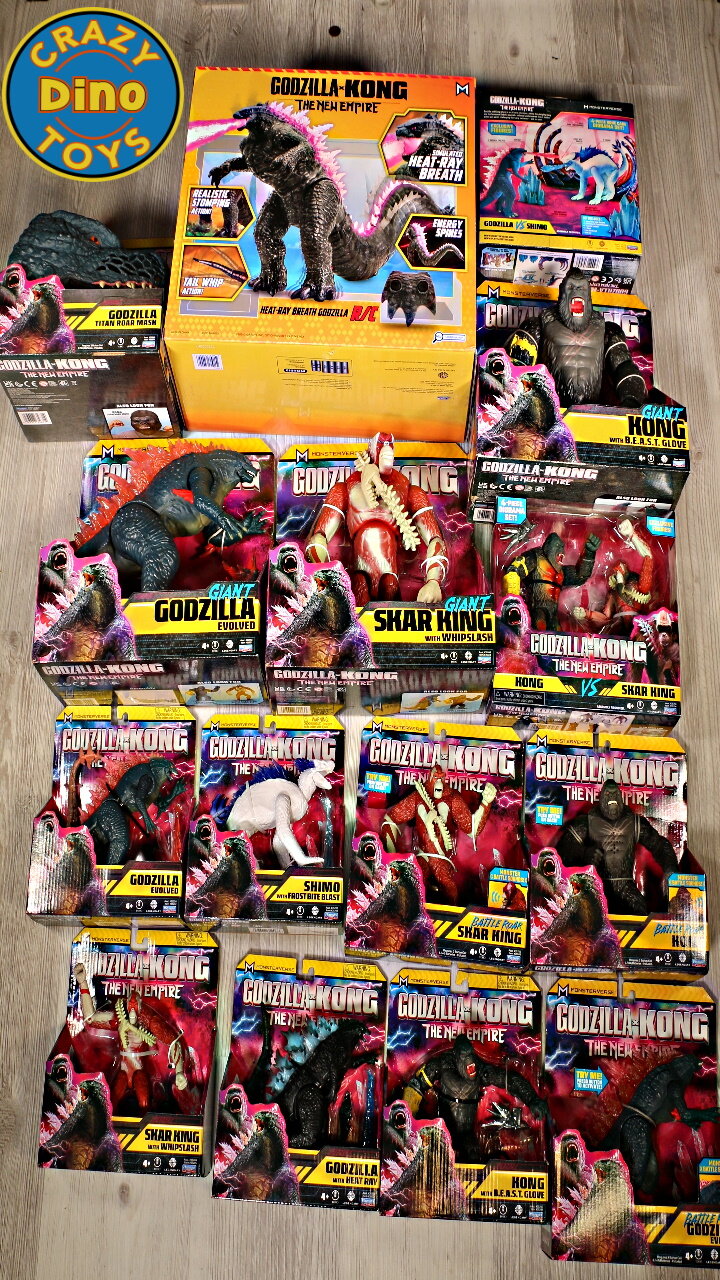 15 New Godzilla X Kong The New Empire Toys #Unboxed Monsterverse ...