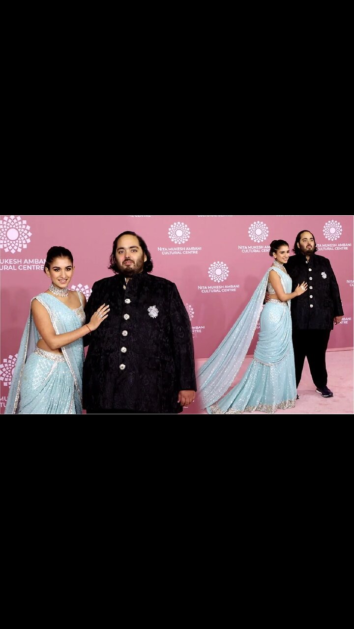 Ambani Bahu-To-Be Radhika Merchant Giving Princess Jasmine Vibe In Blue ...