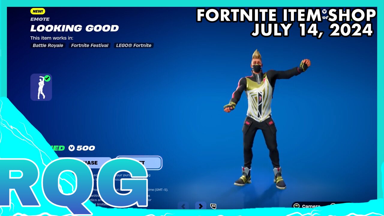 "NEW" LOOKING GOOD ICON EMOTE IS HERE! FORTNITE ITEM SHOP (July 14, 2024)