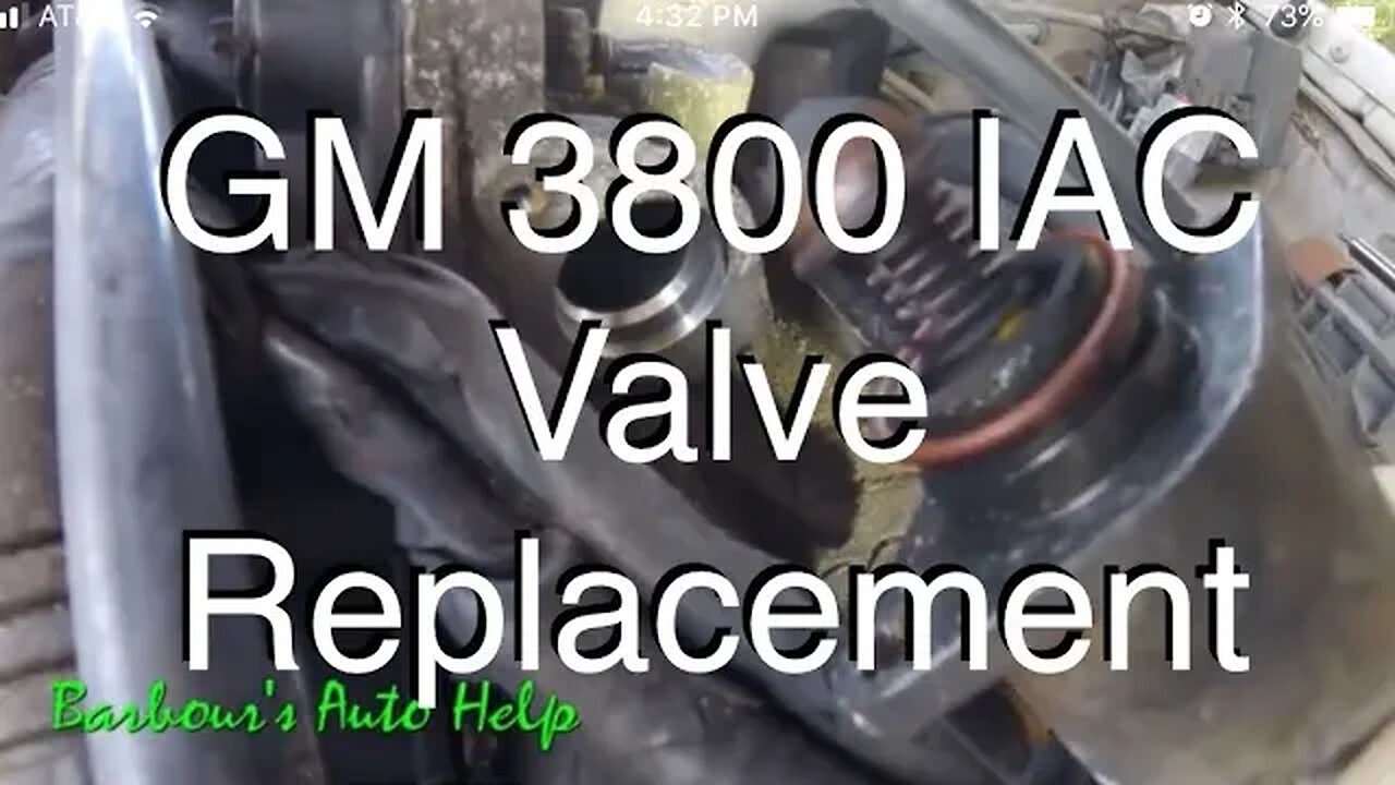 How To Replace An Iac Valve On A Gm 3 8l V 6 Series 2