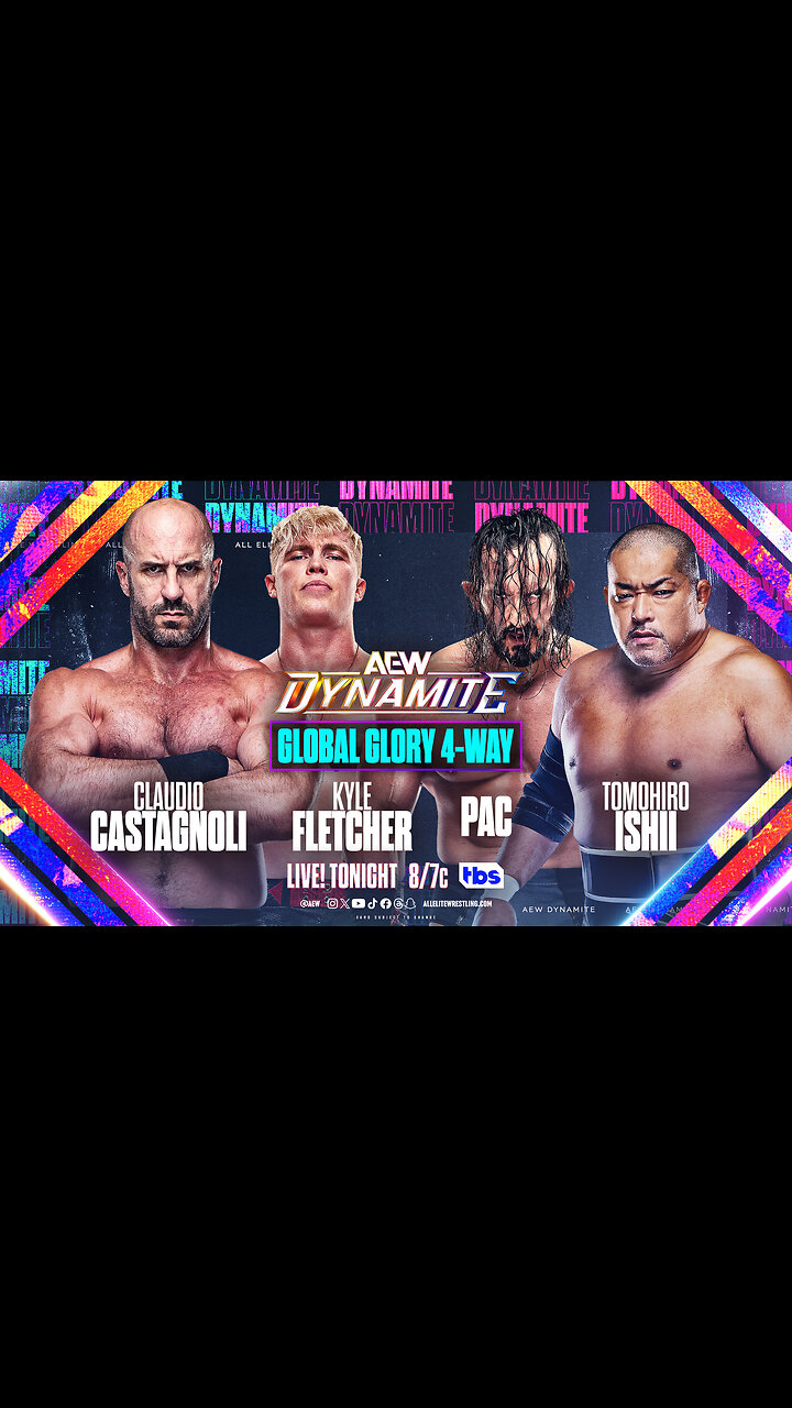 Claudio Castagnoli vs. Kyle Fletcher vs. Tomohiro Ishii vs. PAC ...
