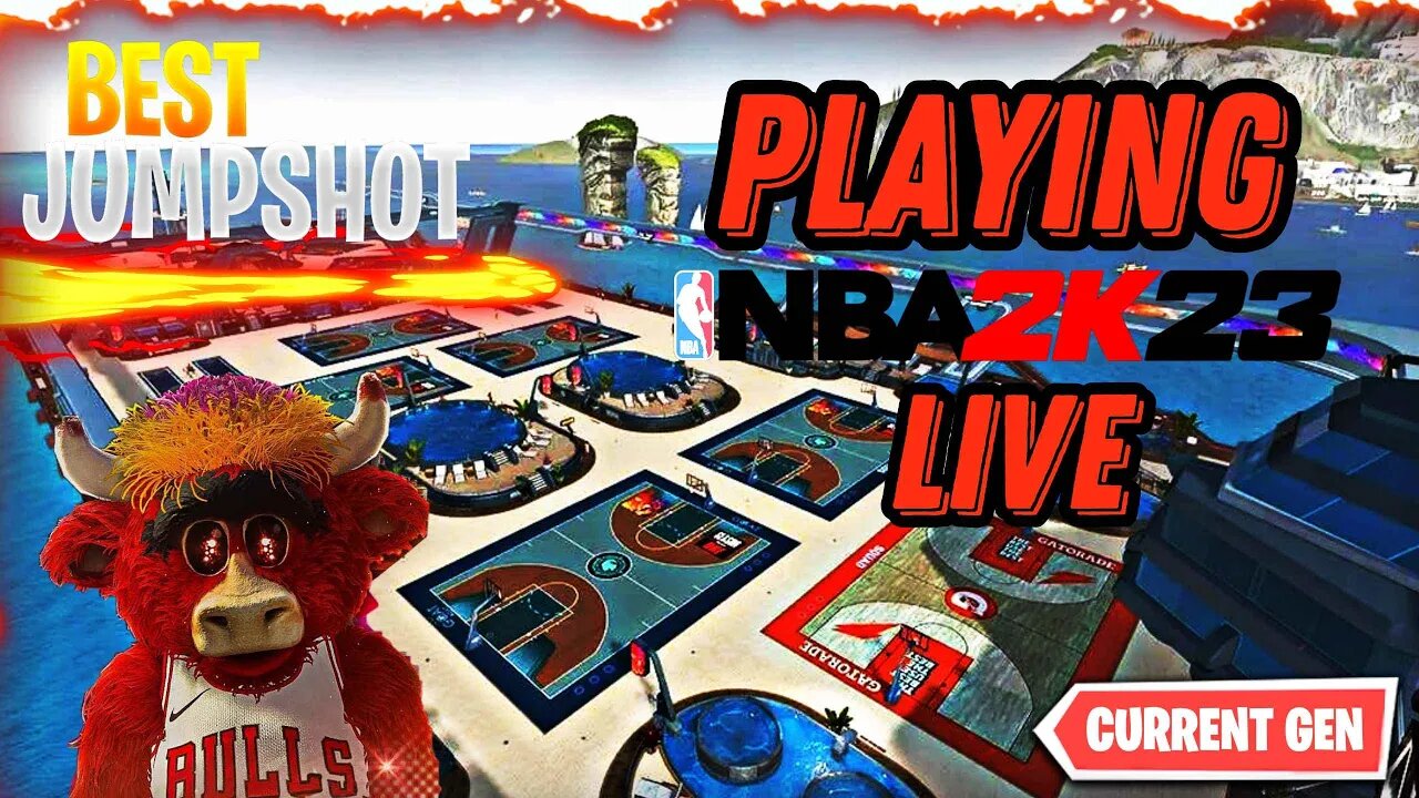 Playing NBA2K23 Live Repping Up + Best Jumpshot 2K23 And Best Build ...