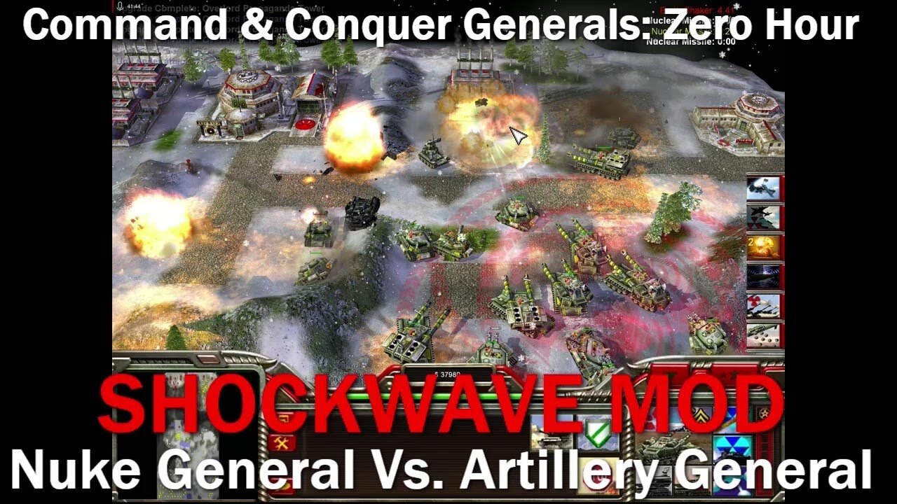 Command and Conquer: Generals Zero Hour- Shockwave Mod- China Nuke Gen. vs China Artillery Gen.