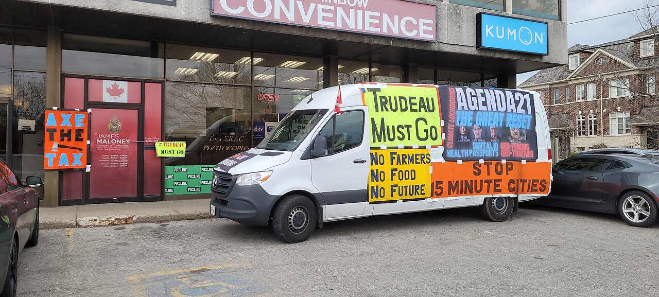 2024 03 14 Toronto protesters visiting MPs James Maloney, Arif Virani ...