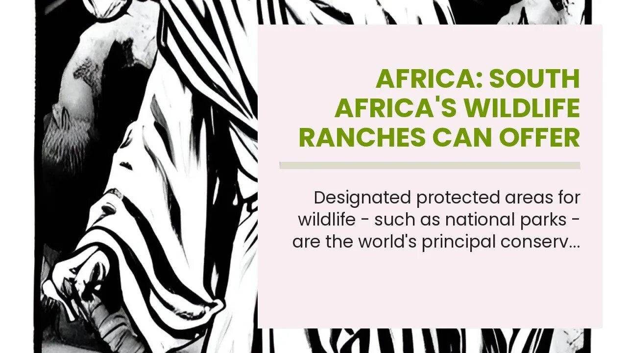 Africa: South Africa's Wildlife Ranches Can Offer Solutions to Africa's ...