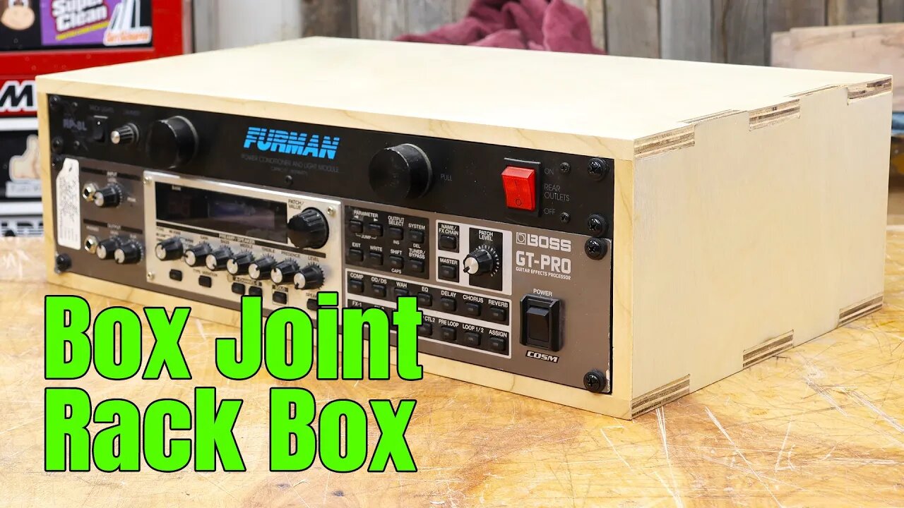 Making a Box Joint Box for Rack Mount Gear