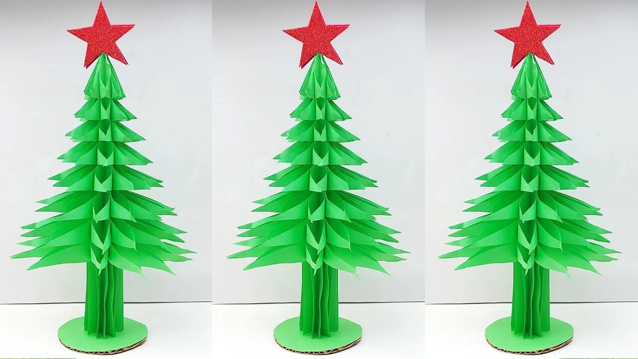 How to Make Paper Christmas Tree | Handmade Christmas Decorations ...