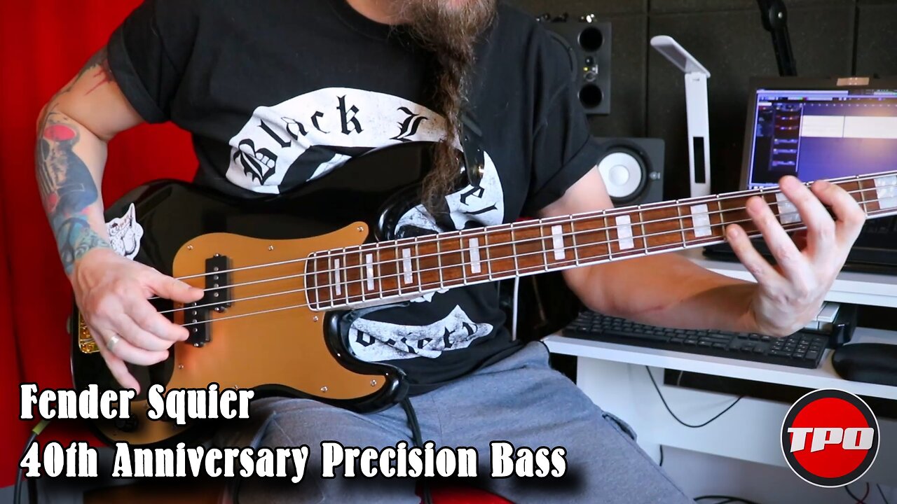 Bass Setup - Fender Squier 40th Anniversary Precision Bass, Vintage ...