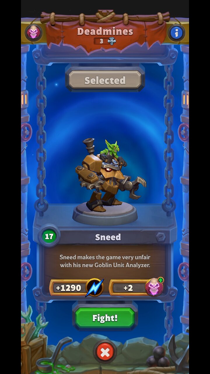 Warcraft Rumble - Dead Mines - Bloodmage Thalnos - Level 17 to 19 - Undead Dungeon - July 2024