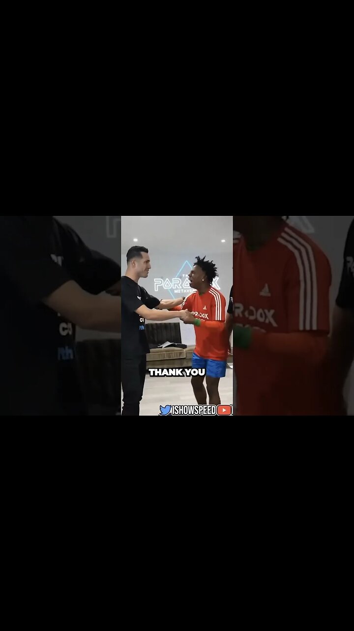 iShowSpeed Finally Meets Ronaldo #shorts #ronaldo #ishowspeed #funny