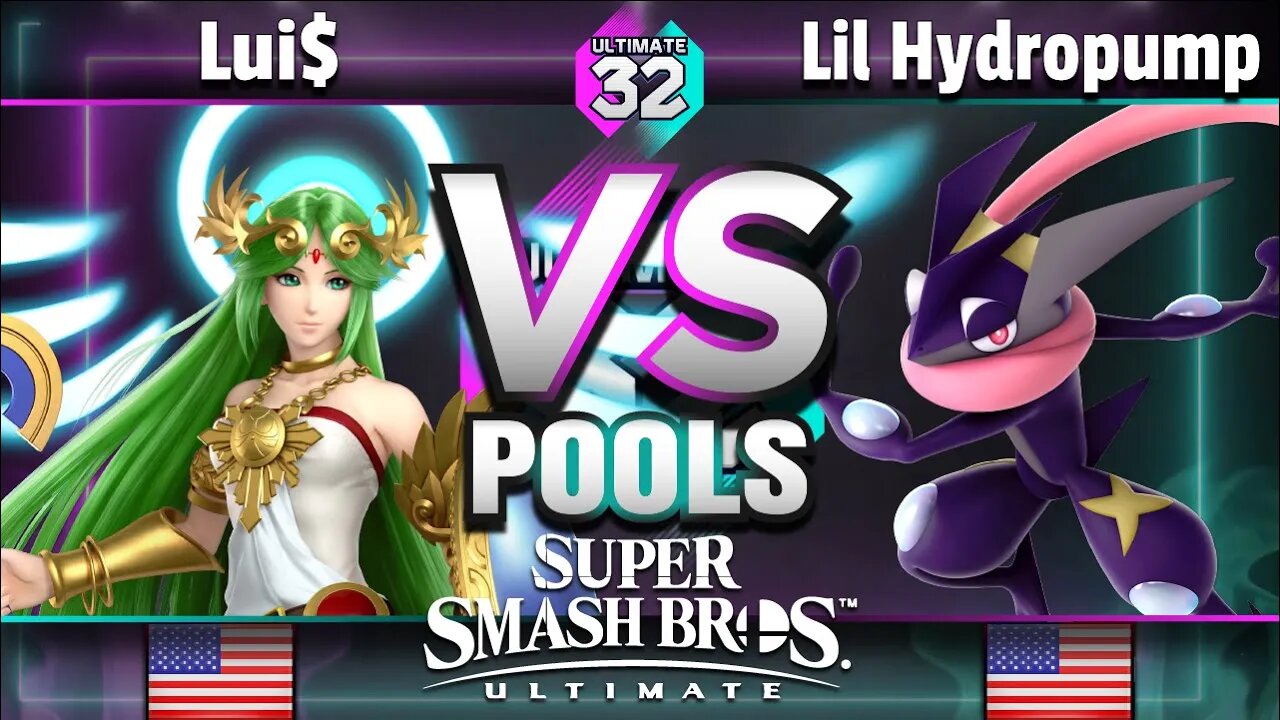 ULTIMATE 32 Pools - Lui$ (Palutena) vs. Lil Hydropump (Greninja ...