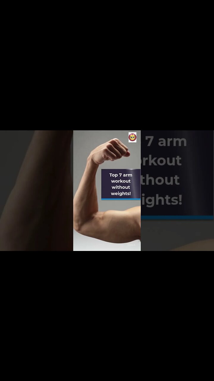 Top 7 ways to build your arms without weights #shorts