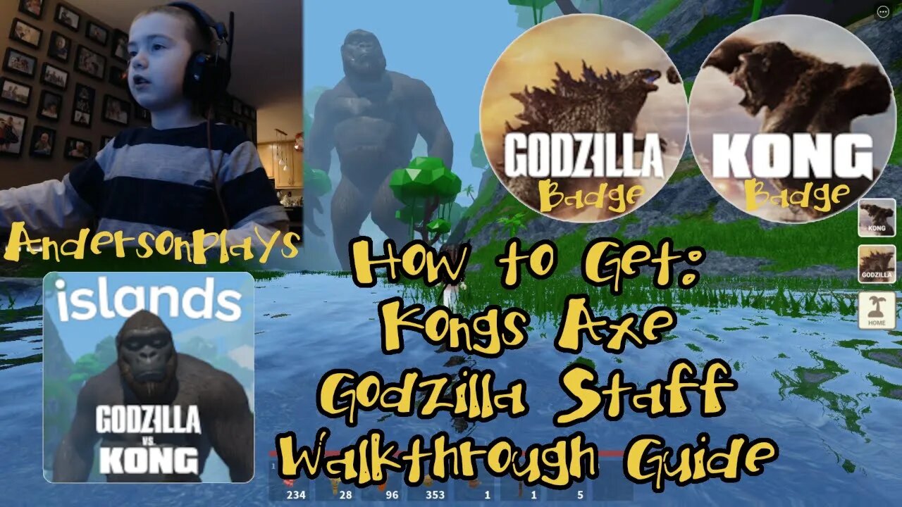 AndersonPlays Roblox Islands - Godzilla vs Kong Event - Get Godzilla ...