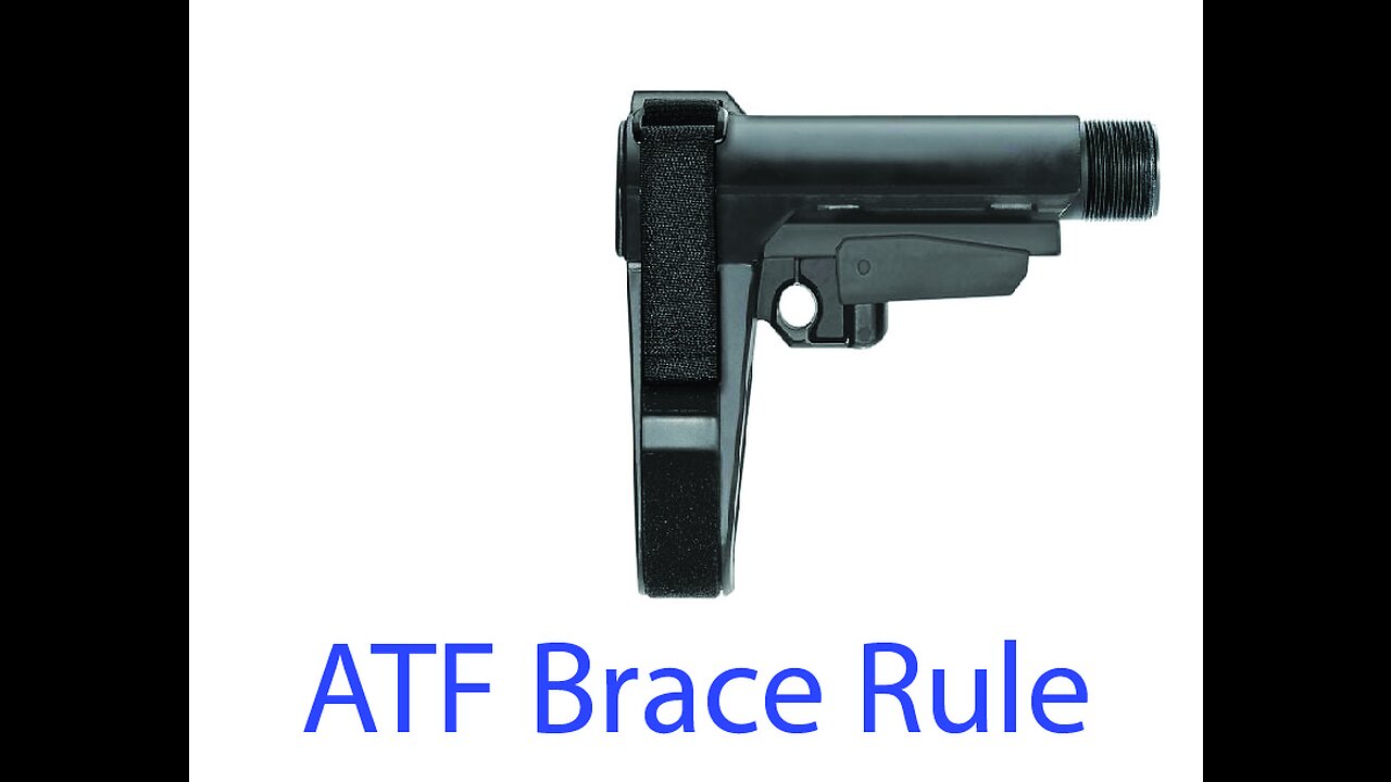 ATF Brace rule and one way to get around having to register your pistol ...