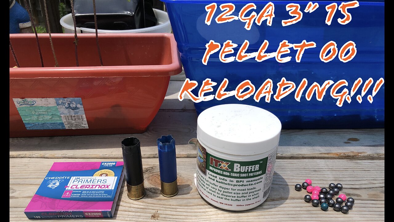 12 Gauge 3” 15 Pellet 00 Hunting Reload