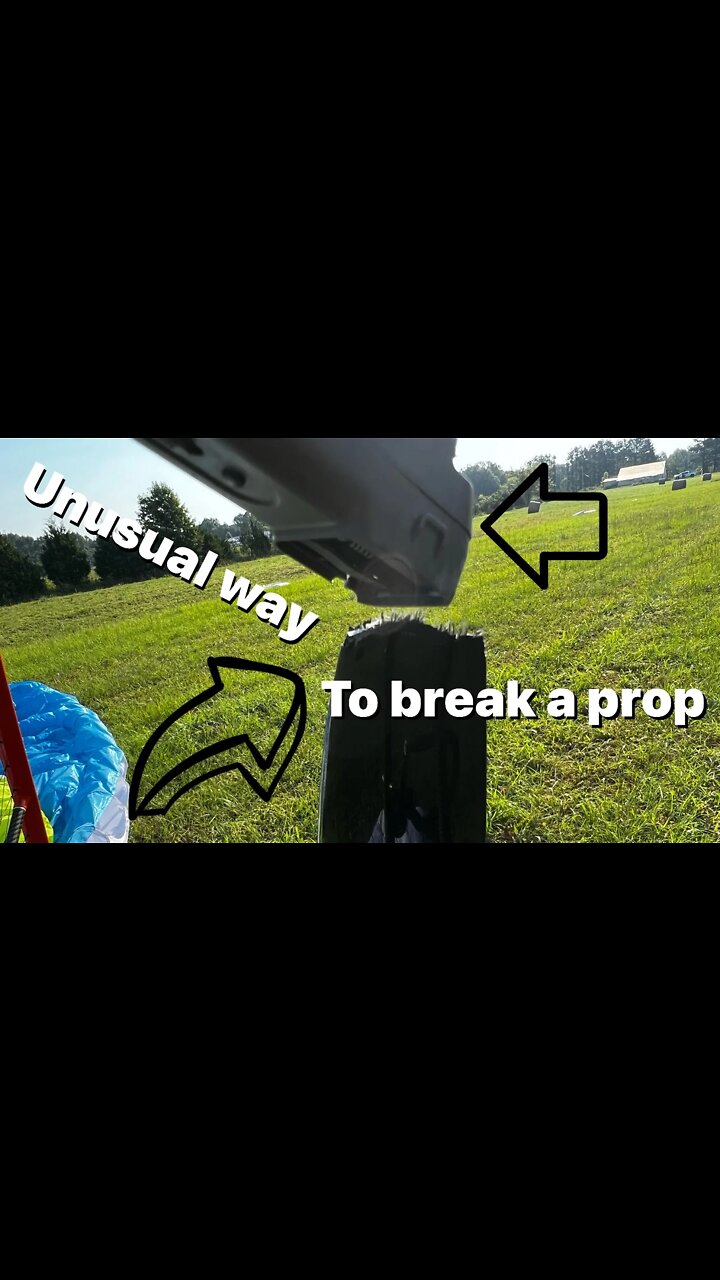 Unusual way to break a prop…