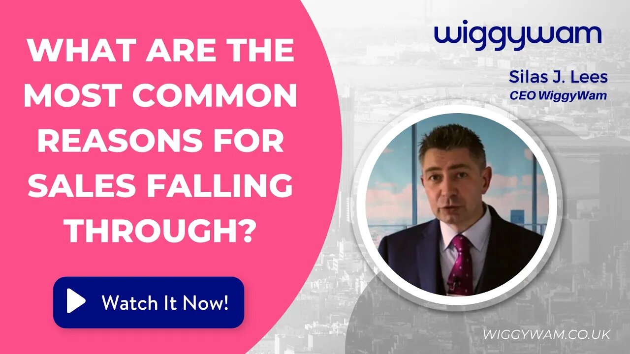 What are the most common reasons for sales falling through?
