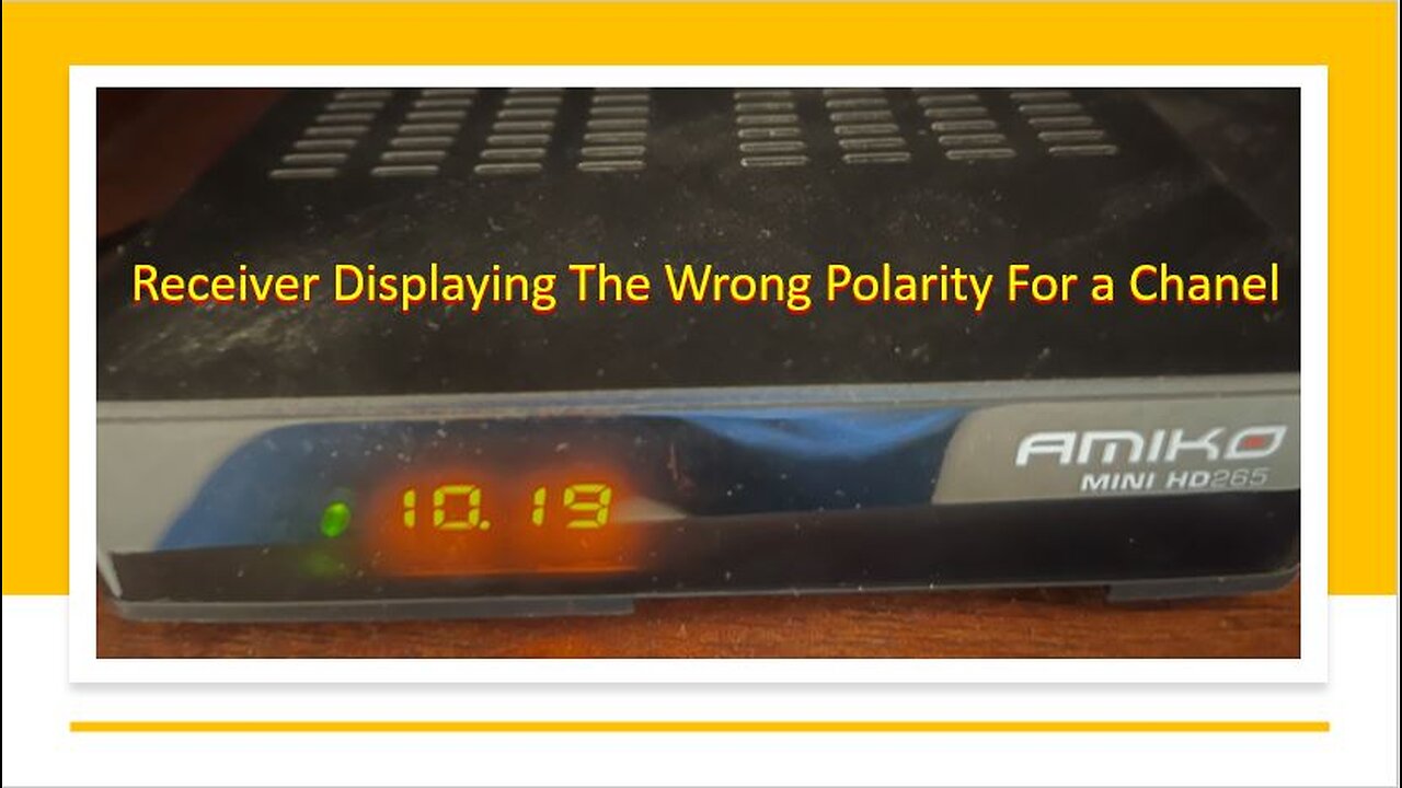 Troubleshooting Receiver Displays the Wrong Polarity For a Channel