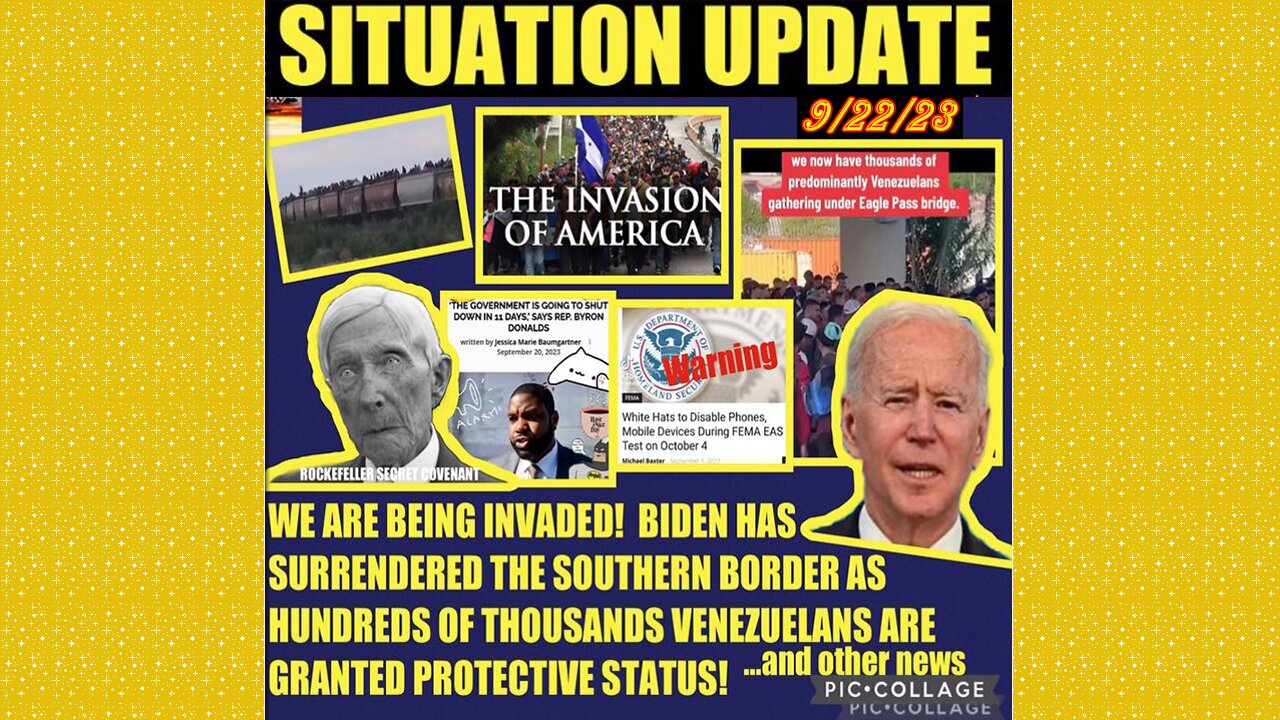 SITUATION UPDATE 9/22/23 - Gcr/Rv Judy Byington, Biden Impeachment, Gov ...