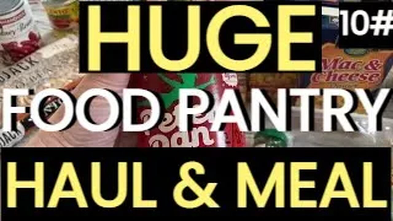 Food Pantry Haul & Food Bank Haul BLESSINGS! Frugal Living Vlog With ...